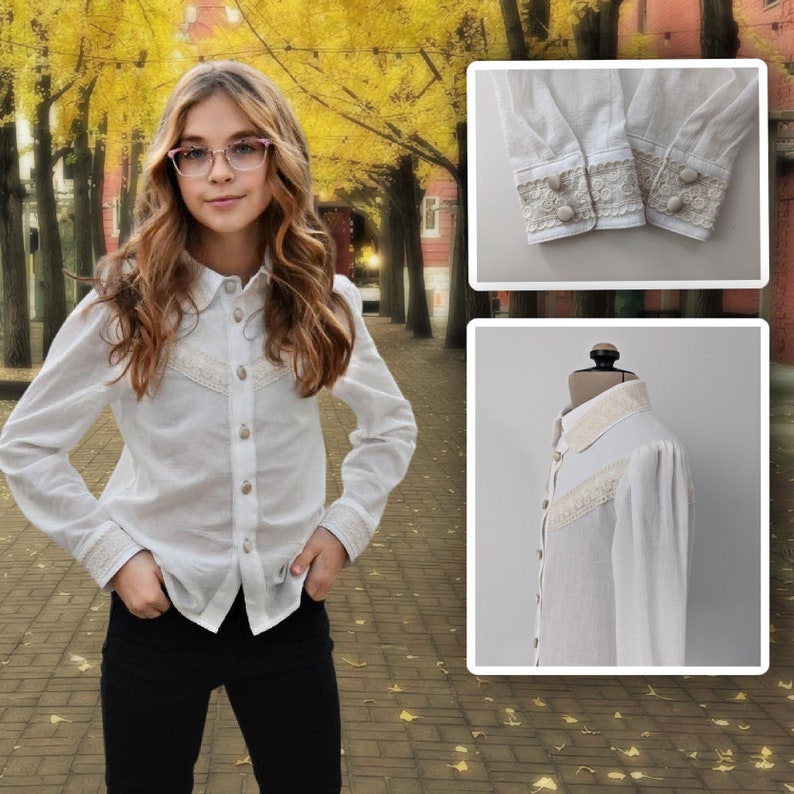 Girls Blouse Country Style Digital PDF Pattern + Step-by-step Video ...