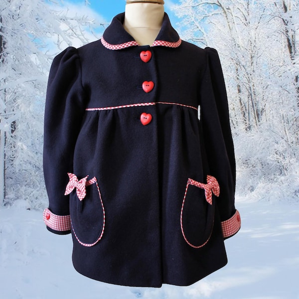 Girls Coat Pattern - Etsy