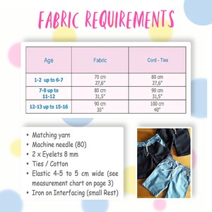 Shorts PDF Sewing Pattern Kids Boy Girl Shorts Pattern Children's ...