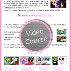 Flower Girl Dress PDF Sewing Pattern Classic Style Ages - Etsy