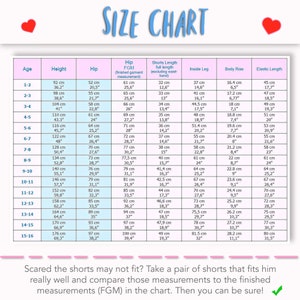 Shorts PDF Sewing Pattern Kids Boy Girl Shorts Pattern - Etsy