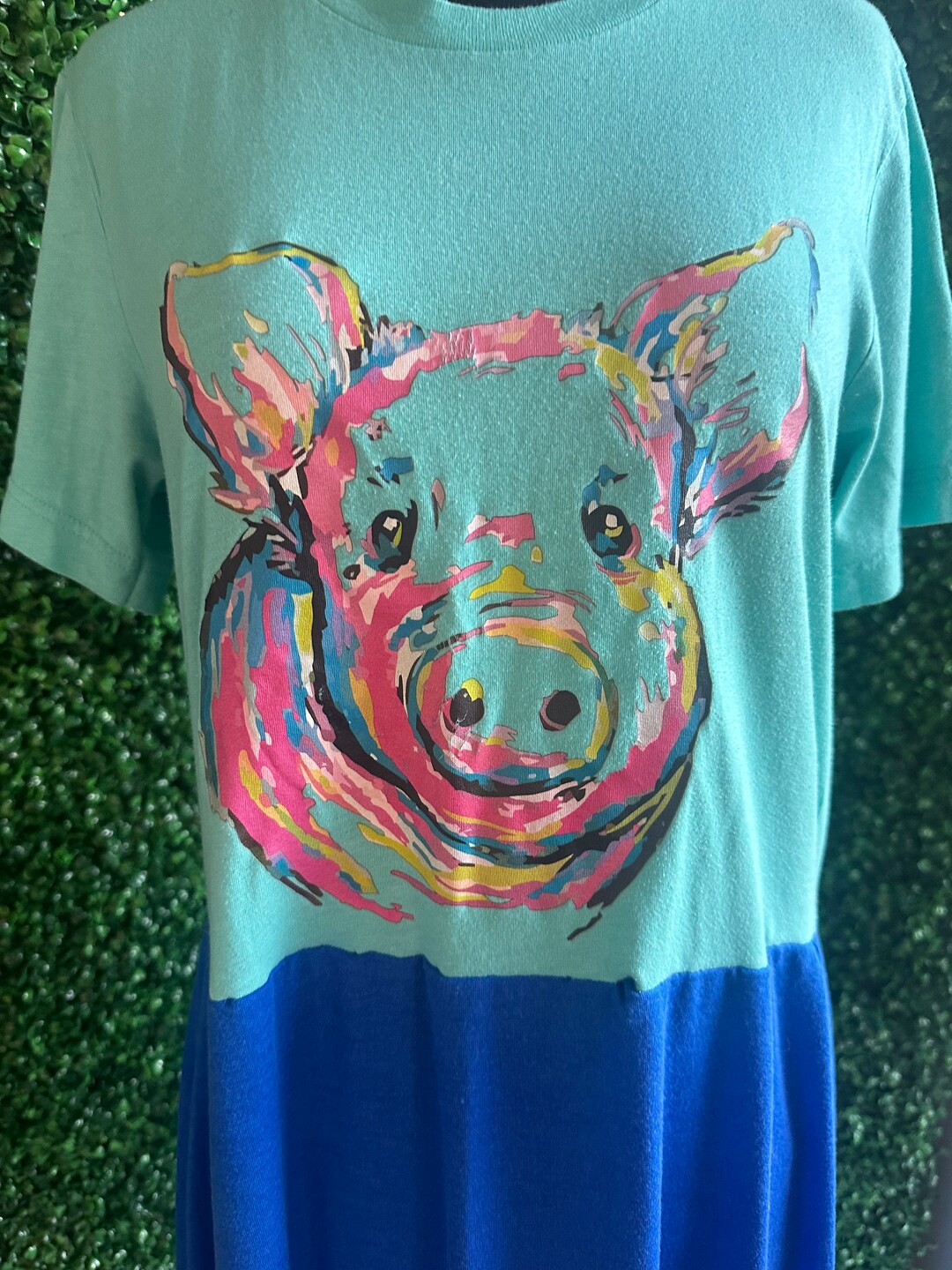 Upcycled Dress, Piggy Maxi Dress, so Cute, One of a Kind, Size M - Etsy