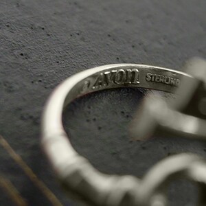 Avon Sterling Silver Secret Key Skeleton Key Ring - Vintage 1976 - Etsy