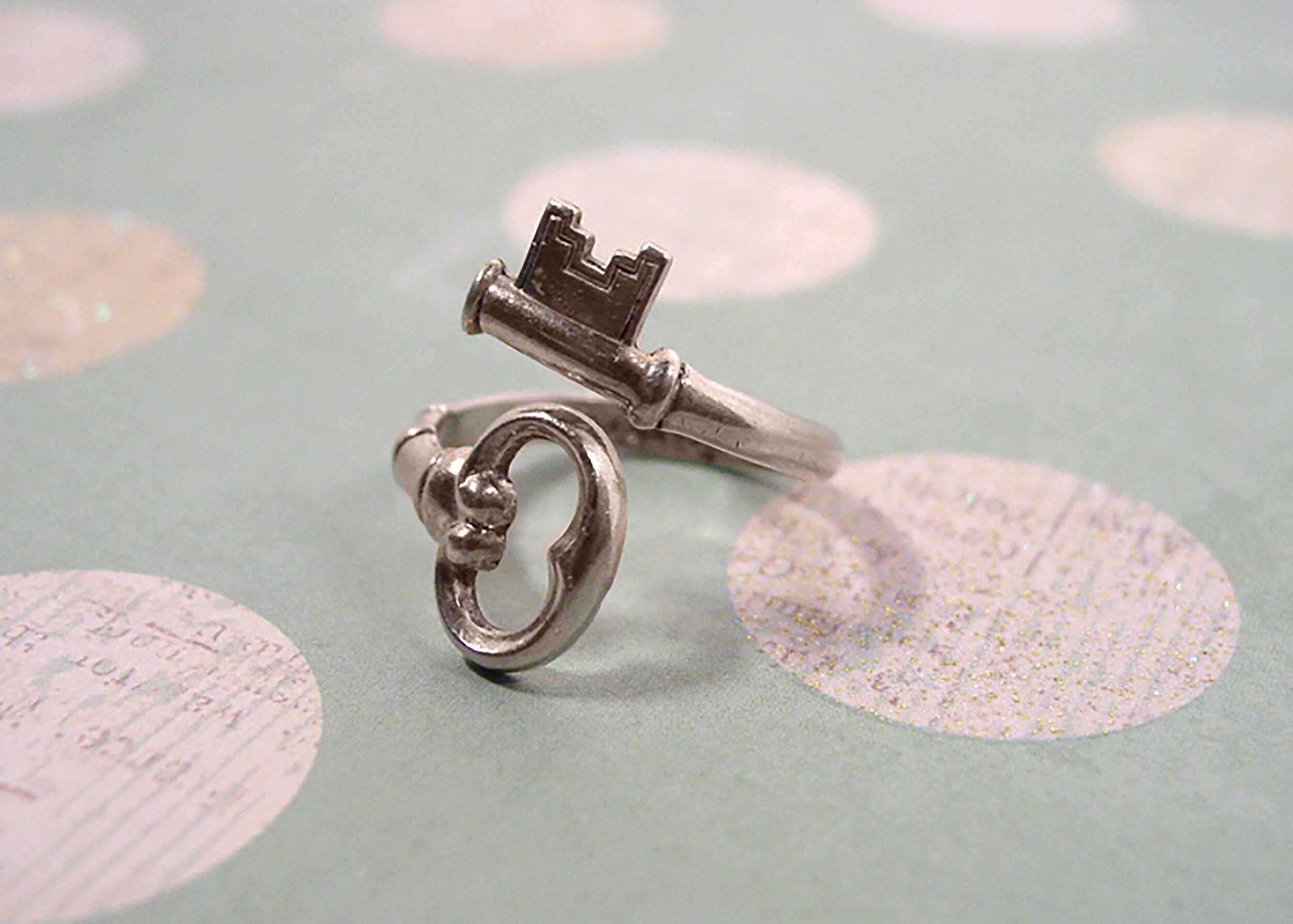 Avon Sterling Silver Secret Key Skeleton Key Ring Vintage - Etsy