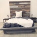 The Kristopher Queen Size Weathered Driftwood Finish Platform Bed With ...