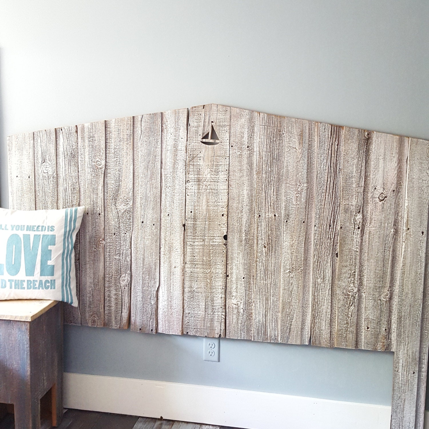 King Tricia Wood Cottage Headboard | Etsy