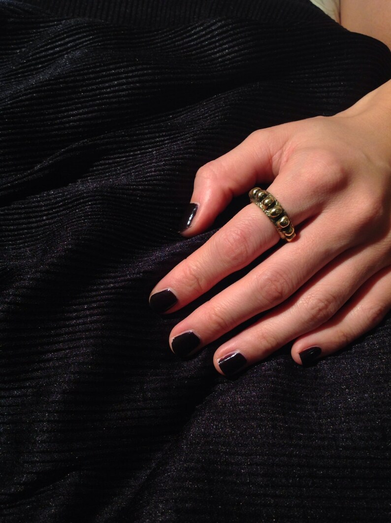 Brass Gold Ring 'carousel' Fairground Inspired Chunky Design - Etsy