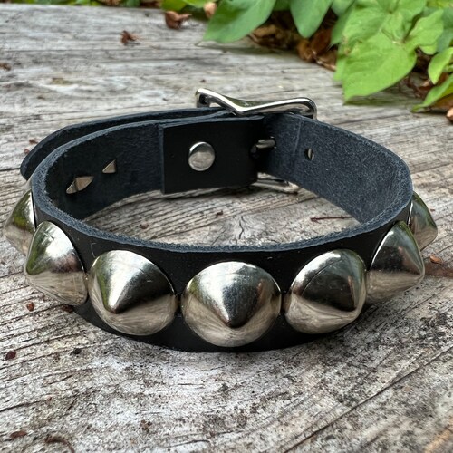 2 Row Cone Studded Bracelet - Etsy