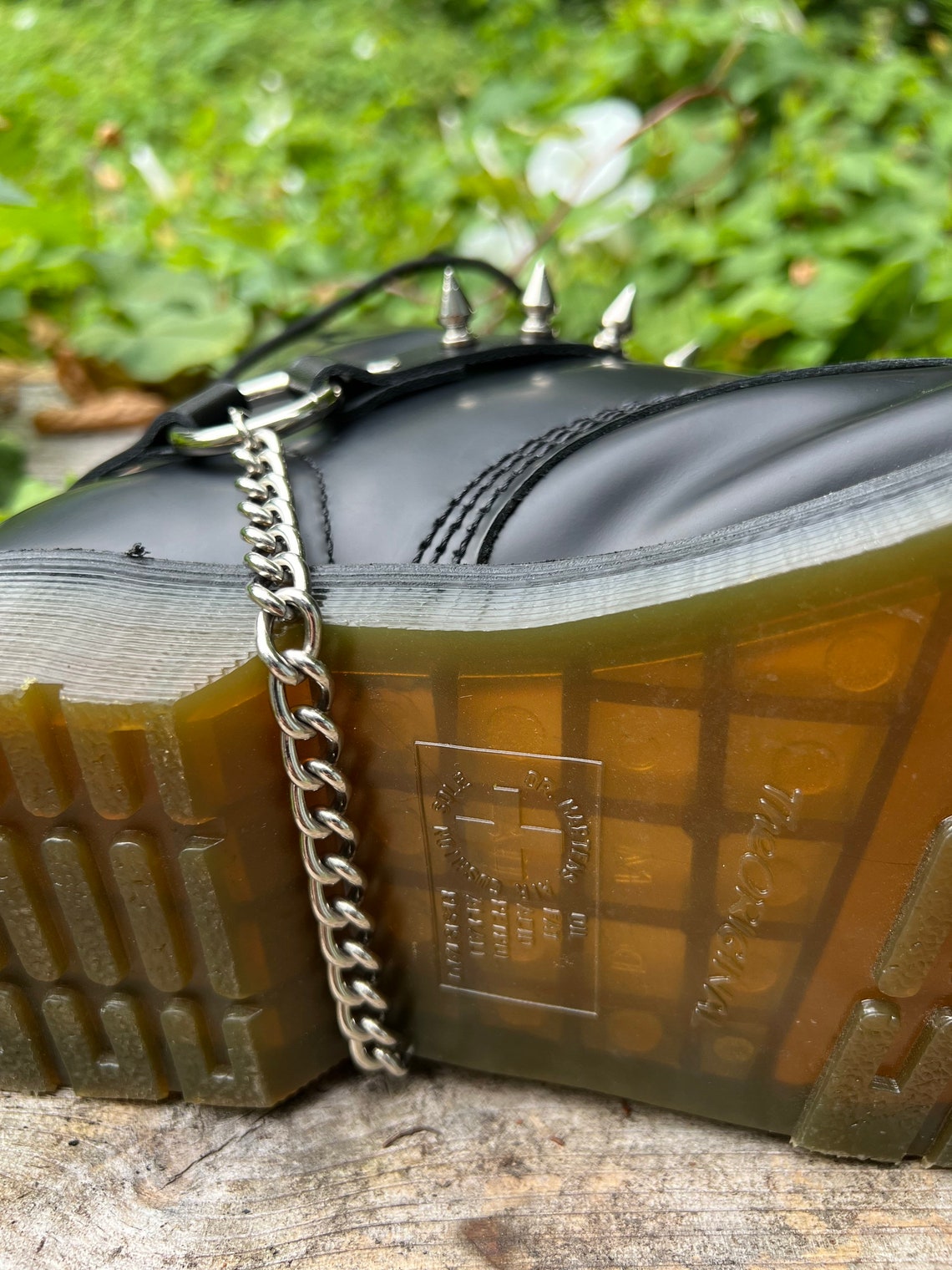 Spiked Punk Bootstrap With 1/2 Spikes Leather Boot - Etsy