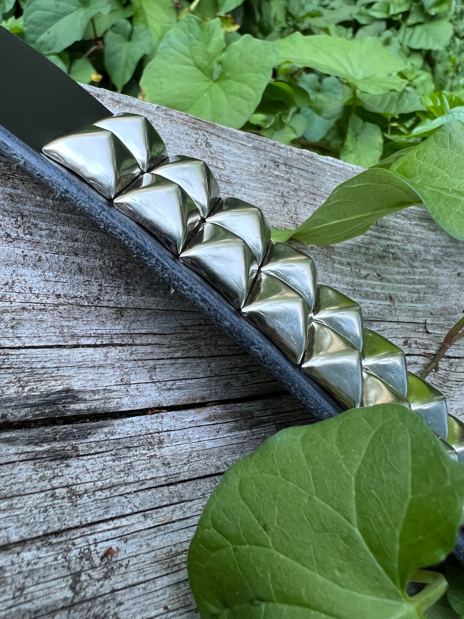 2 Row Pyramid Studded Belt - Etsy