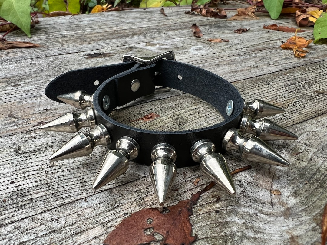 Punk Spike Bracelet With 1" Tree Spikes - Etsy