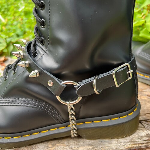 Spiked Biker Boot Strap - Etsy