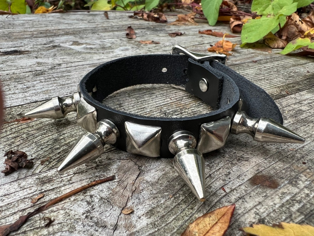 Spike Bracelet With 1" Spikes and Pyramid Studs - Etsy