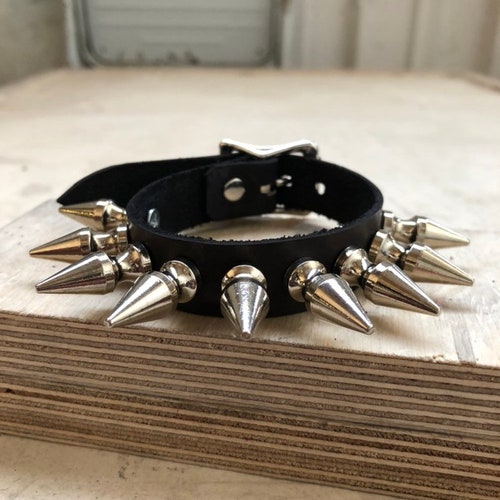 Spiked Bracelet With 5 1/2 Tree Spikes - Etsy