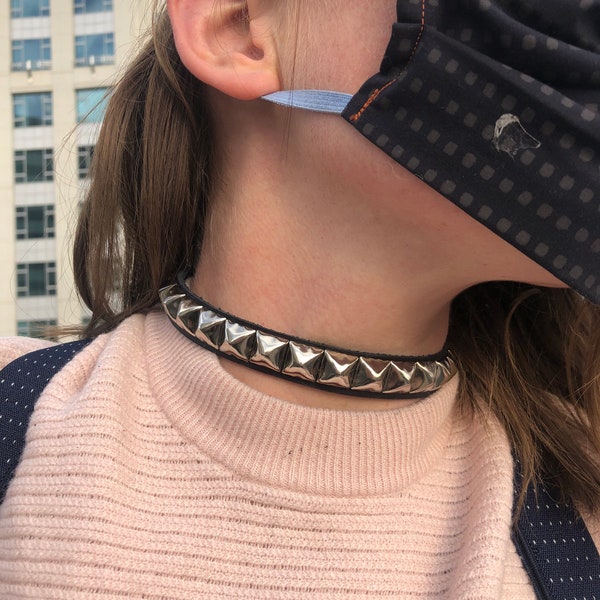 Studded Choker - Etsy