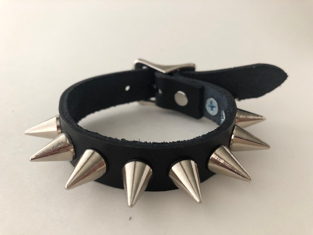 Gothic Punk Spike Bracelet With 1/2” Cones - Etsy