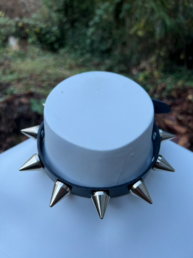Spiked Choker With Chunky Little Cone Spikes - Etsy