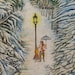Mr Tumnus and Lucy at the Lamp Post-winter - Etsy