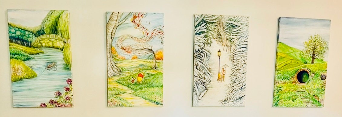 Mr Tumnus and Lucy at the Lamp Post-winter - Etsy