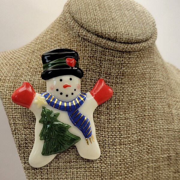 Snowman Pin - Etsy