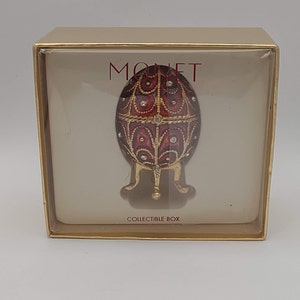 Monet Faberge Egg Shape Trinket Box Monet Trinket Box Small - Etsy