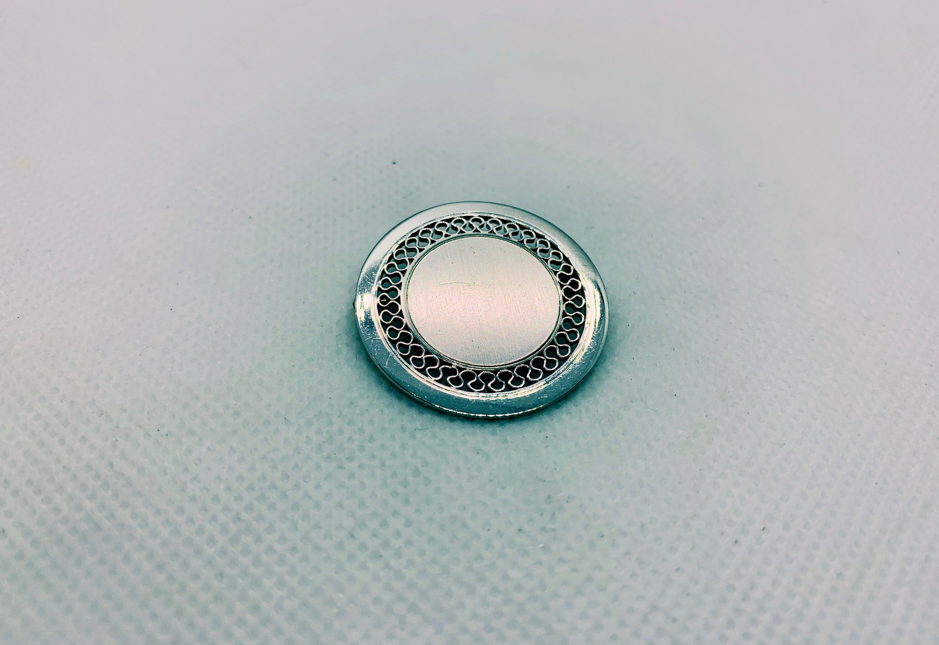 WELLS Vintage Sterling Silver Circle Pin Item K 1692 | Etsy