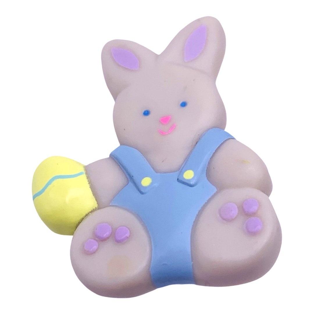 HALLMARK Easter Bunny Pin Vintage Easter Pin Colorful Easter Pin Easter ...