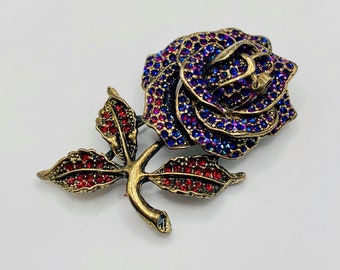 Purple Rose Pin - Etsy