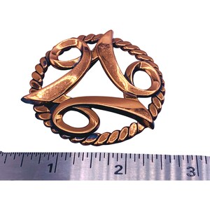 Vintage Modernist Copper Design Pin Item K # 3135 - Etsy