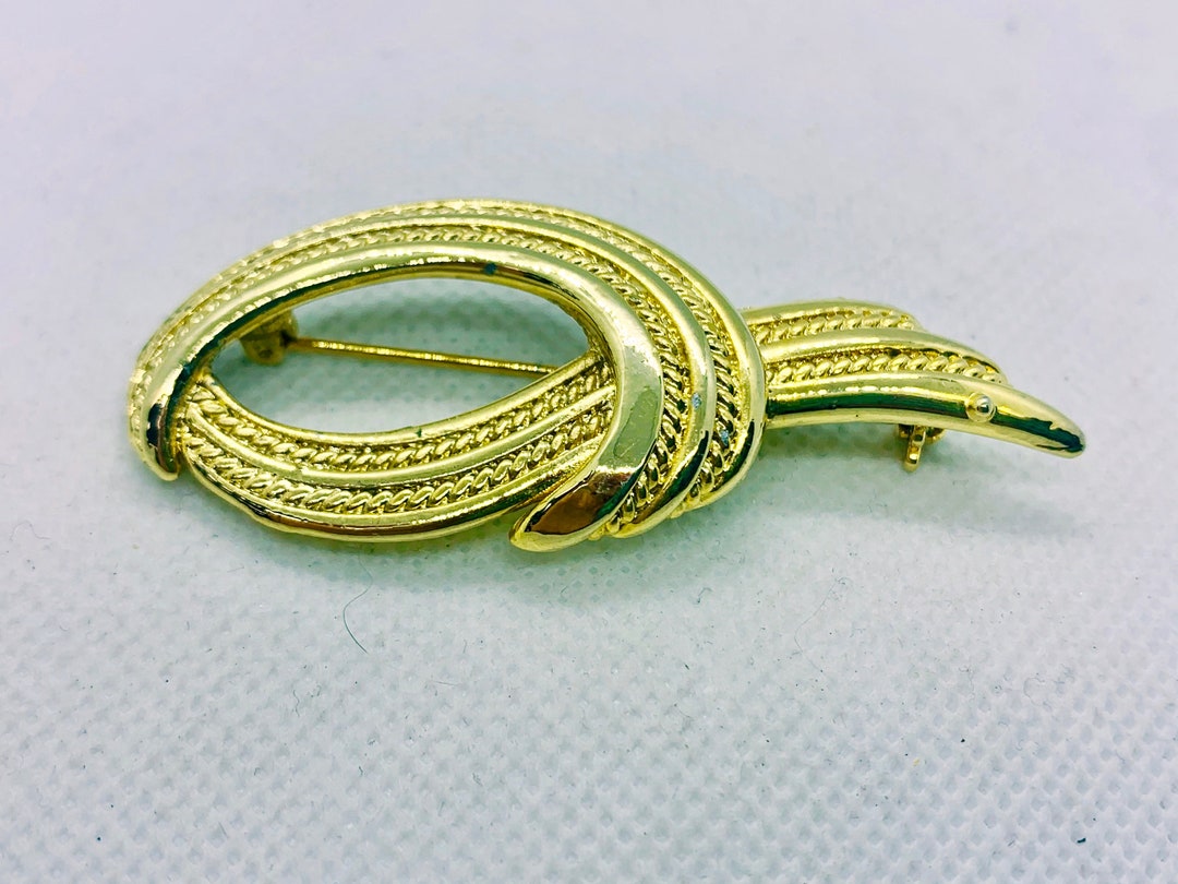 Vintage Texture Overlapping Loop Design Pin Item K 137 - Etsy