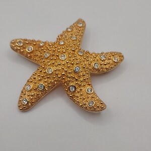 Swarovski Crystal Starfish Pin- Starfish Pin- Swarovski Pin- Crystal ...
