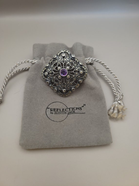 Judith Jack- Reflection- .925 Silver Amethyst and Mar… - Gem
