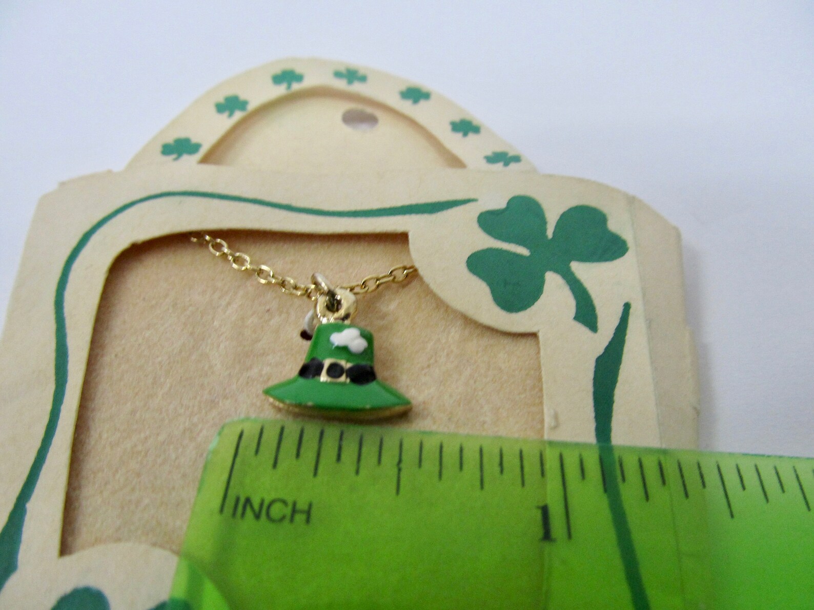 Vintage Enameled St Patrick's Day Hat Necklace Item K - Etsy