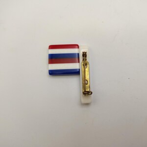Vintage Red White Blue Plastic Flag Pin – Striped Costume Jewelry - Etsy