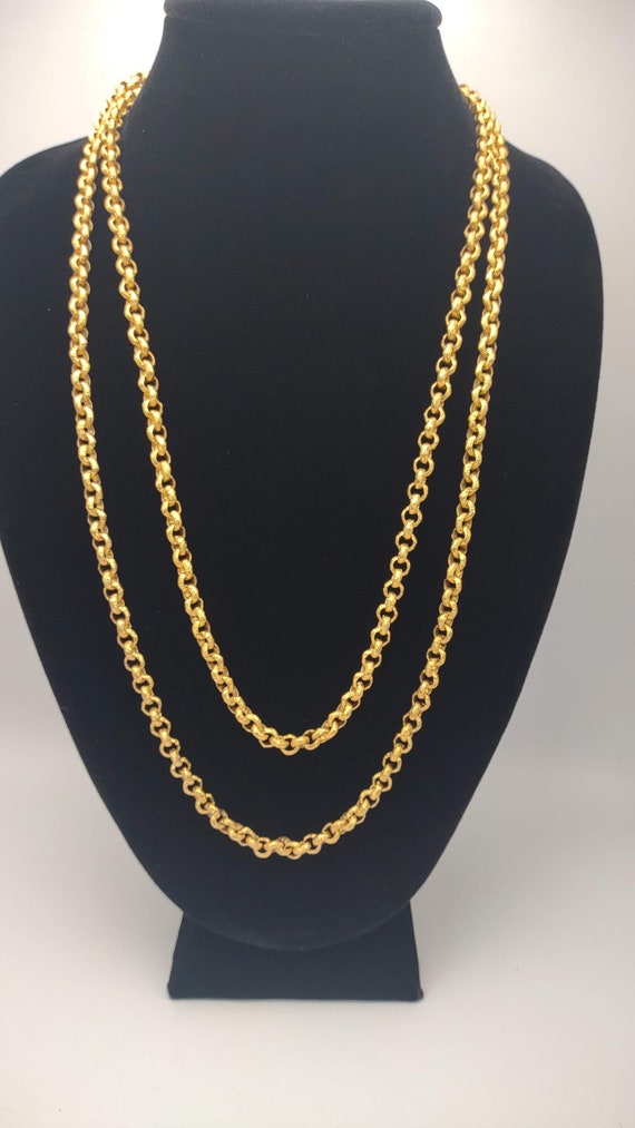 vintage monet textured chain - Gem