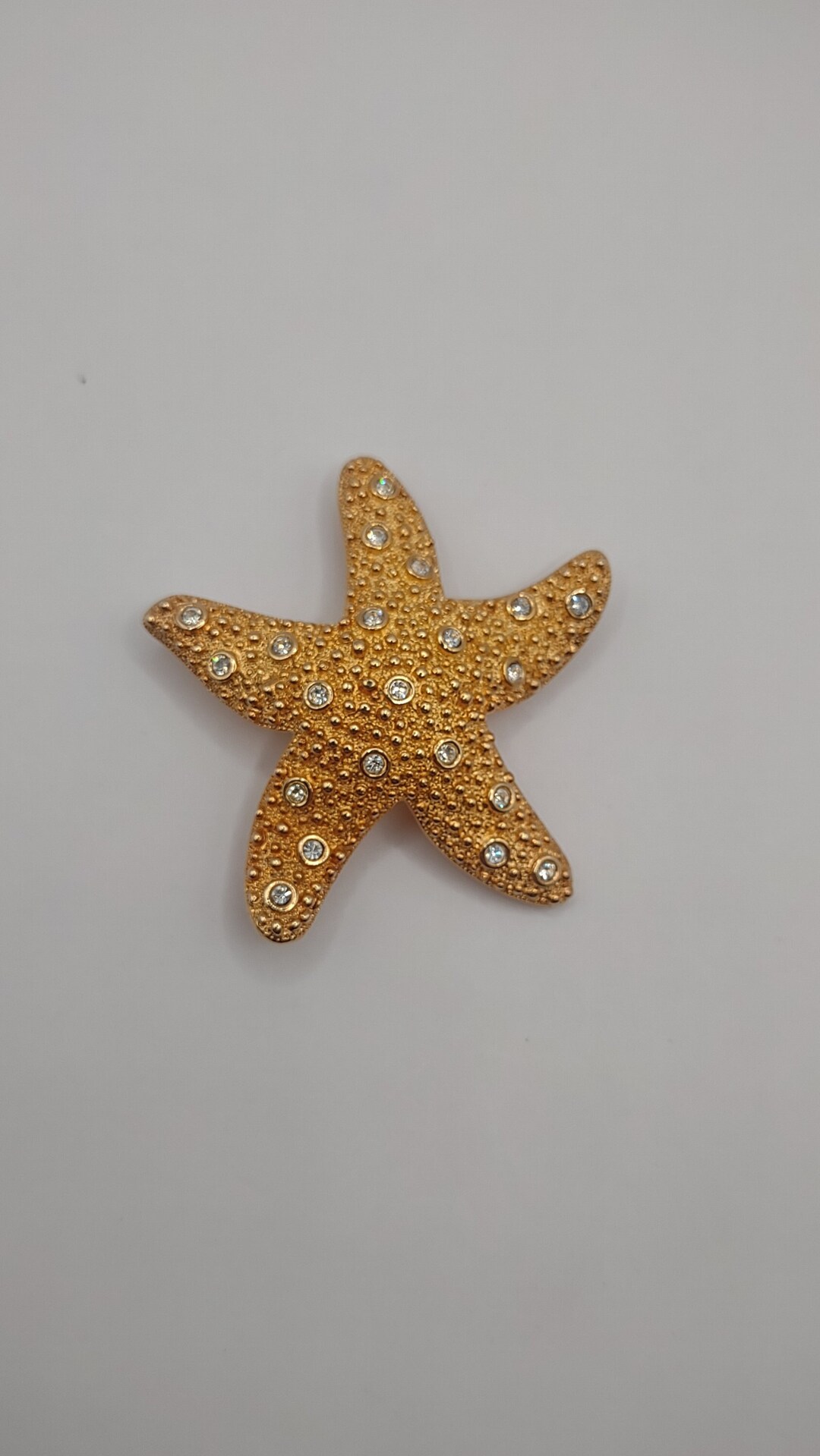 Swarovski Crystal Starfish Pin- Starfish Pin- Swarovski Pin- Crystal ...