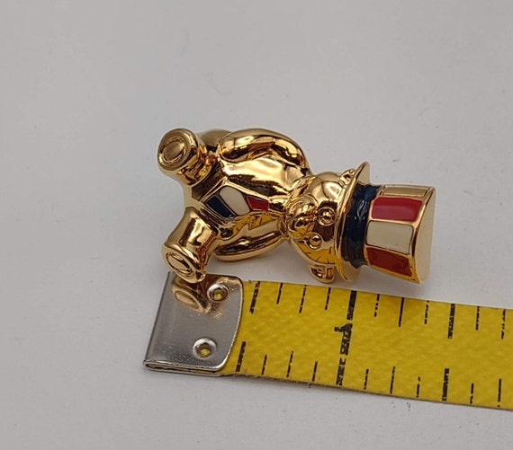 Avon Vintage Enameled Patriotic Teddy Bear Pin- Ameri… - Gem