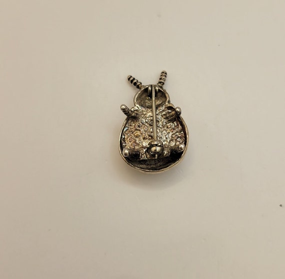 Vintage Sterling Silver Ladybug Pin Detailed Silver… Gem