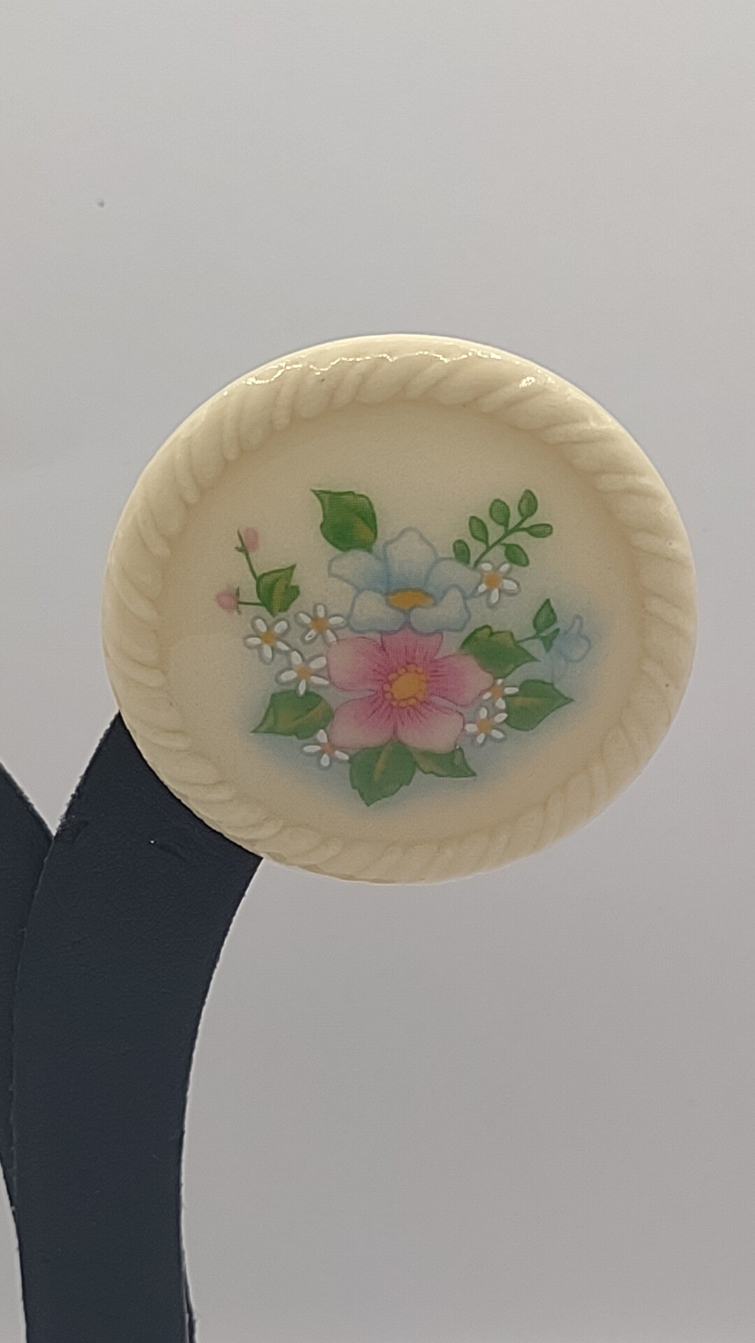 Avon Ceramic Floral Pin Vintage Avon Pin Pink Flower Pin Avon Flower ...