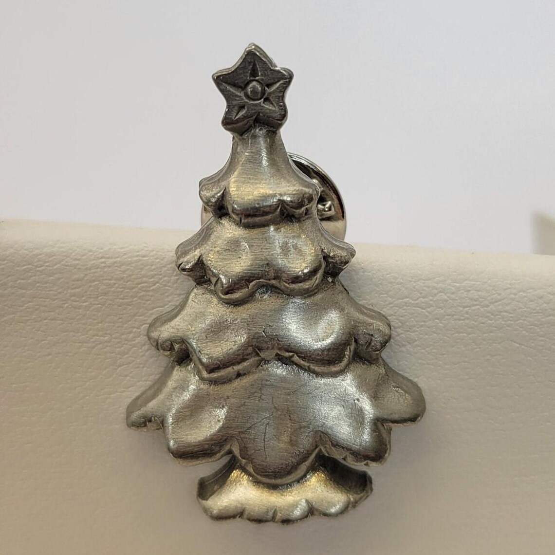 Vintage Pewter Christmas Tree Pin – Topper - Etsy