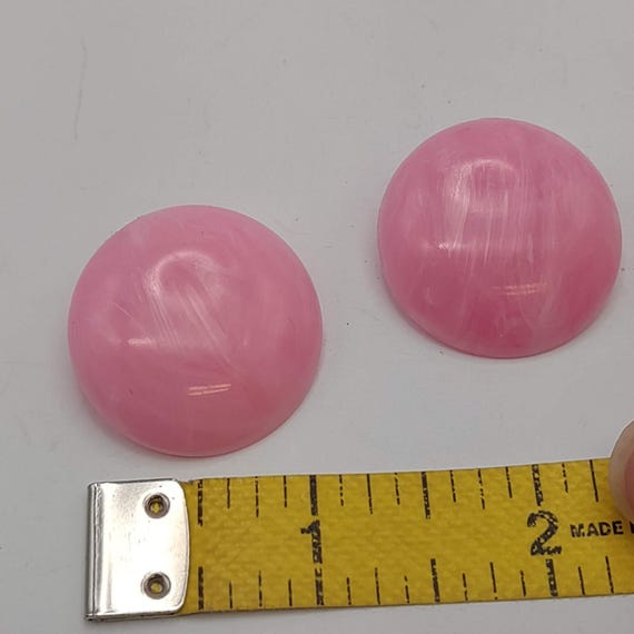 1960s Western Germany Marked Pink Plastic Swirl Dome … - Gem