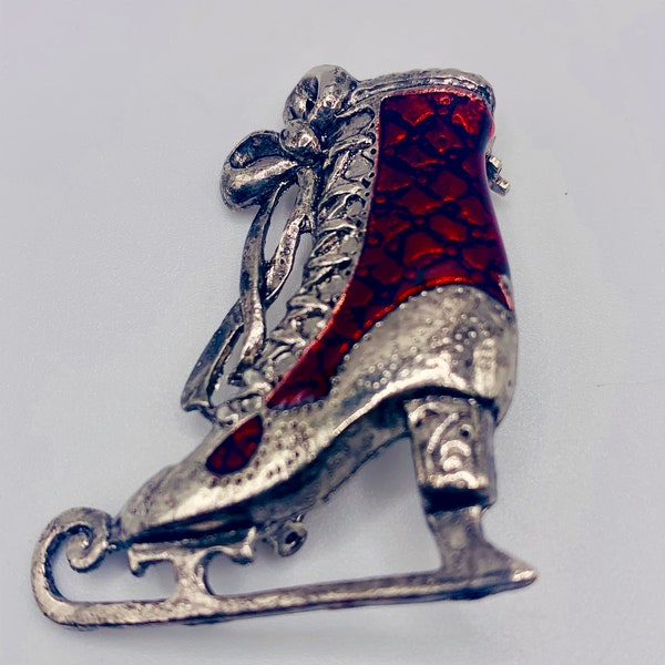 Ice Skating Pin - Etsy