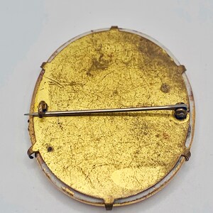 Antique Porcelain Woman's Portrait Pin Item K 1618 - Etsy