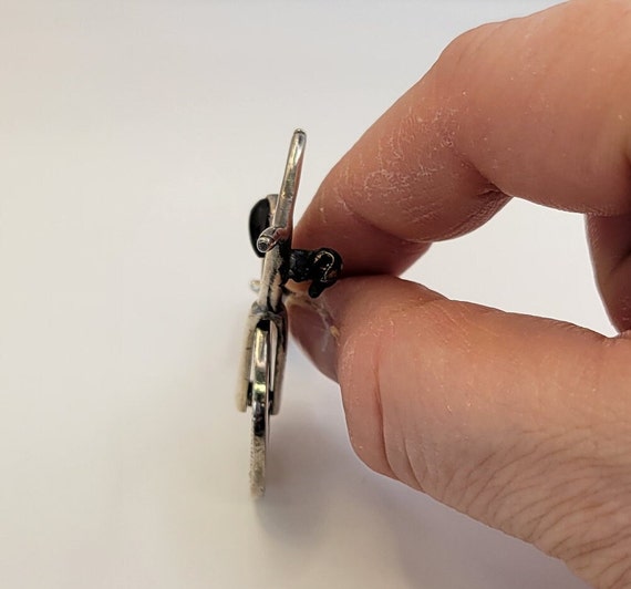 Vintage Marcasite and Silver Bicycle Pin with Moveabl… - Gem