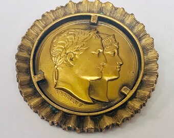 Coin Brooch - Etsy