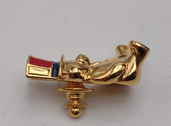 Avon Vintage Enameled Patriotic Teddy Bear Pin- Ameri… - Gem