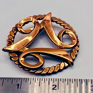 Vintage Modernist Copper Design Pin Item K # 3135 - Etsy