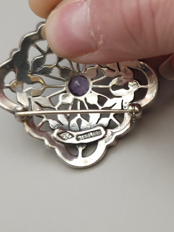 Judith Jack- Reflection- .925 Silver Amethyst and Mar… - Gem