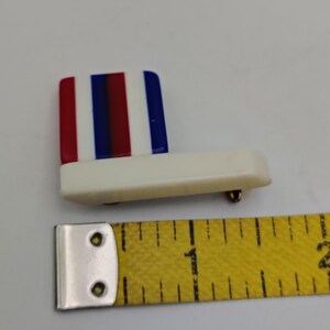 Vintage Red White Blue Plastic Flag Pin – Striped Costume Jewelry - Etsy