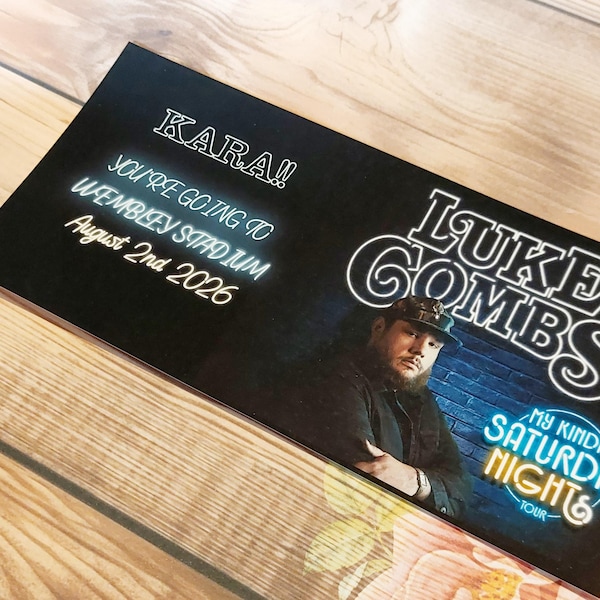 Ticket Tour Merch - Etsy UK